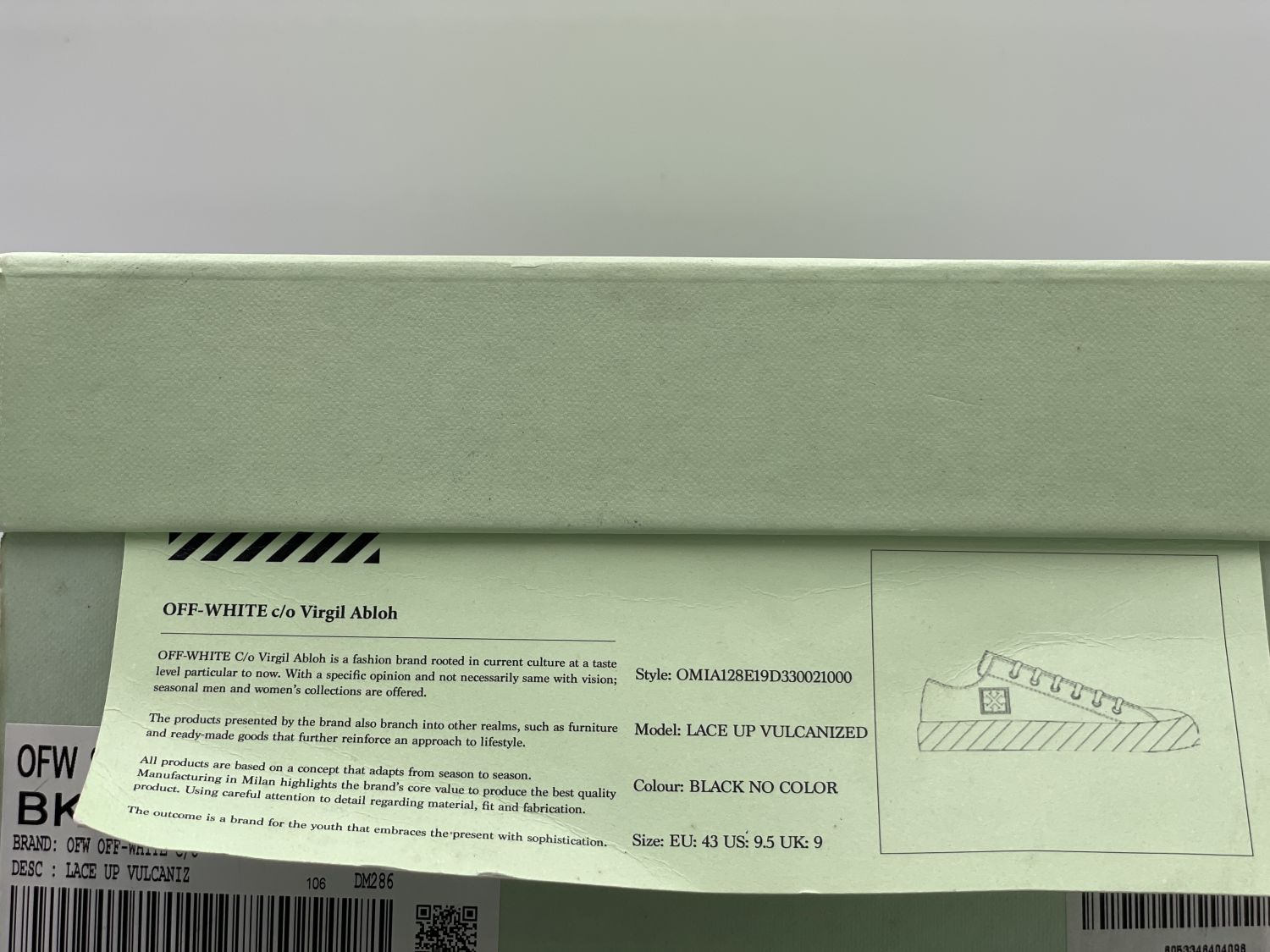 17413 - OFF-WHITE Vulc Low Top Black FW19 | Item Details - AfterMarket
