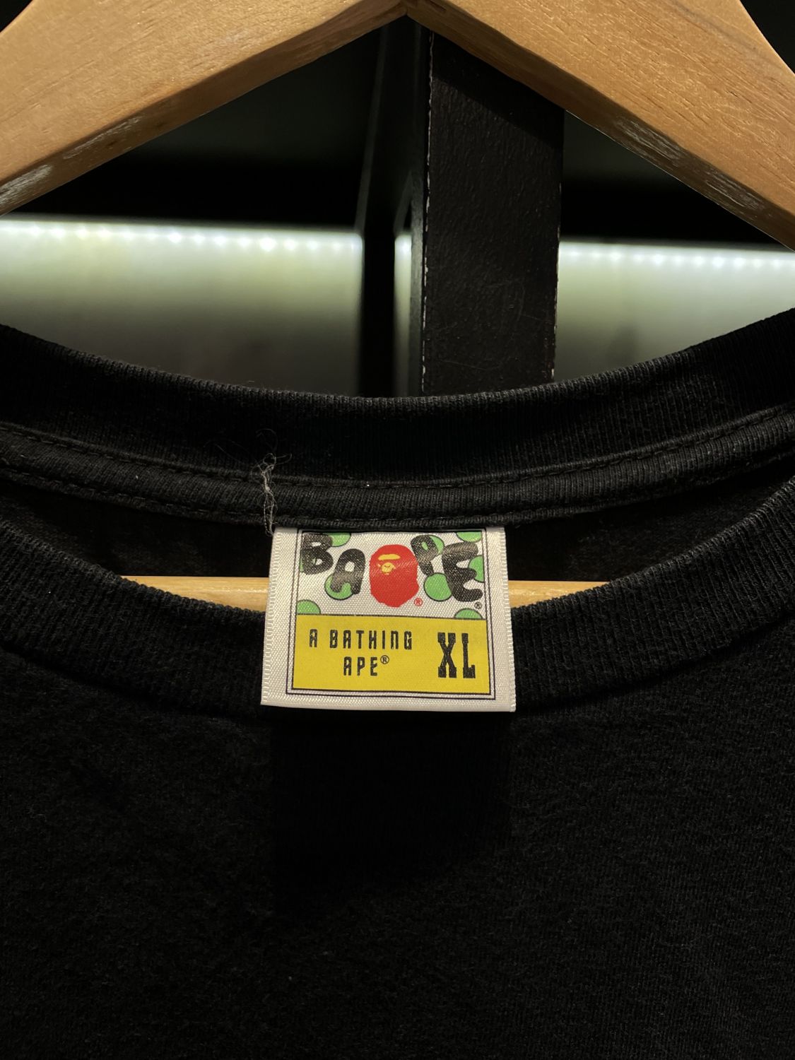 17684 - Bape Basic Logo Black Tee | Item Details - AfterMarket