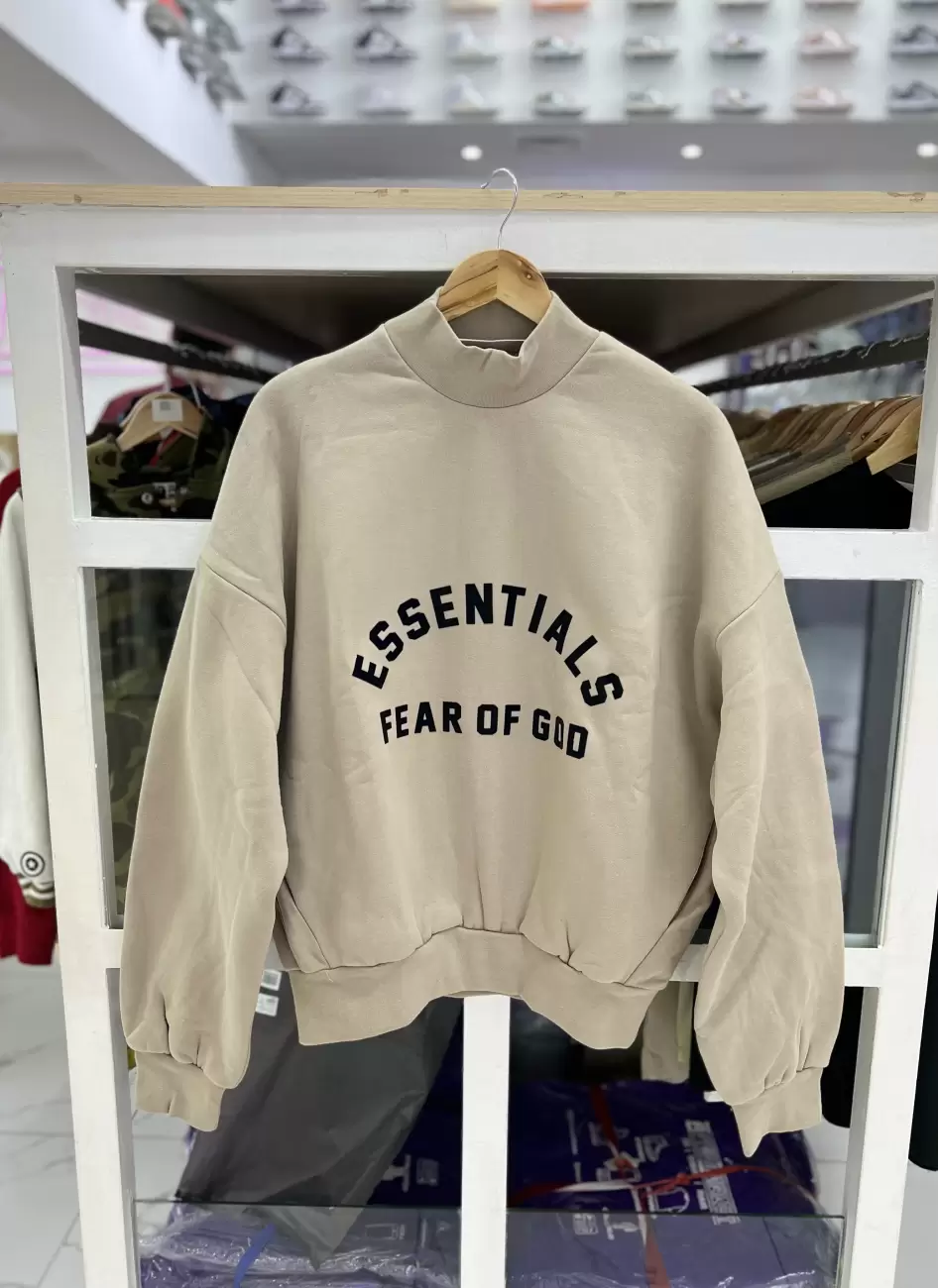 31882 - Fear Of God Essentials Fw23 Dusty Beige Crewneck | Item Details ...