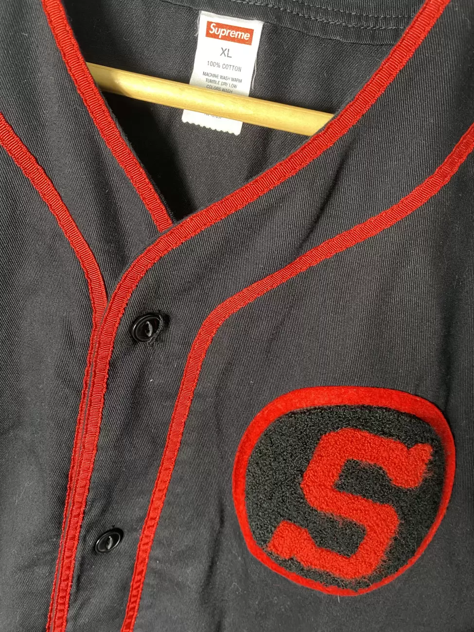 40277 - Supreme Baseball Jacket Spell Out | Item Details - AfterMarket