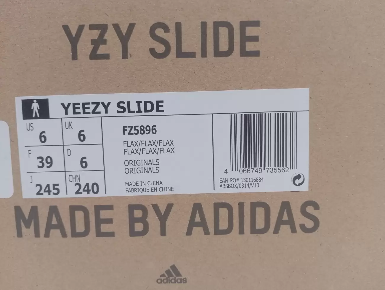 41898 - Adidas Yeezy Slide Flax | Item Details - AfterMarket