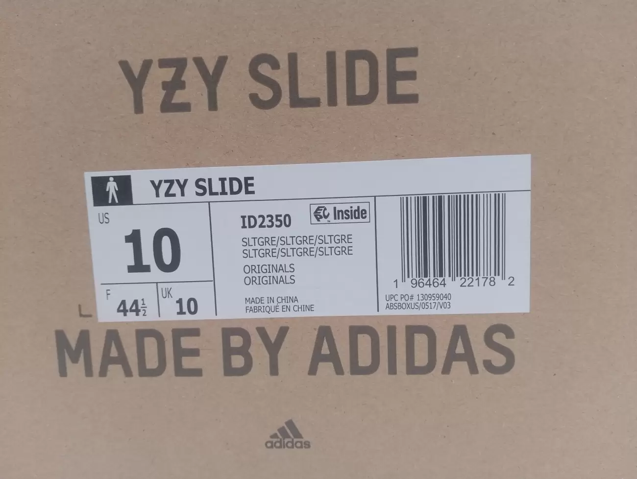 42691 - Adidas Yeezy Slide Slate Grey | Item Details - AfterMarket
