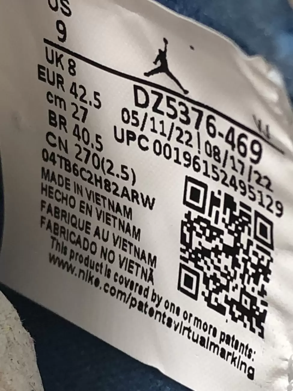 45656 - Jordan 1 Low Vintage UNC Grey | Item Details - AfterMarket