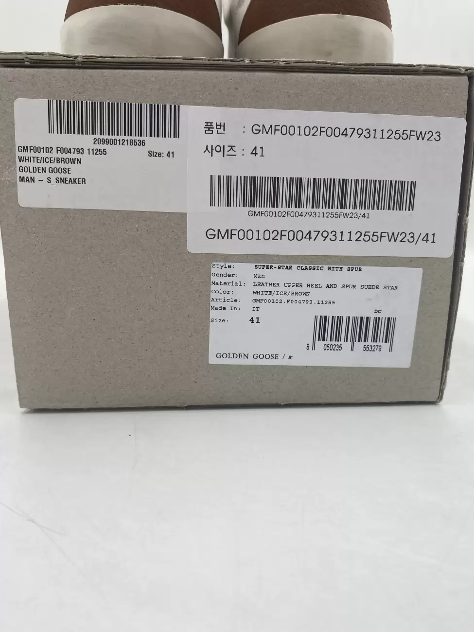 46238 - Golden Goose Super-Star White Ice Brown Blue | Item Details ...