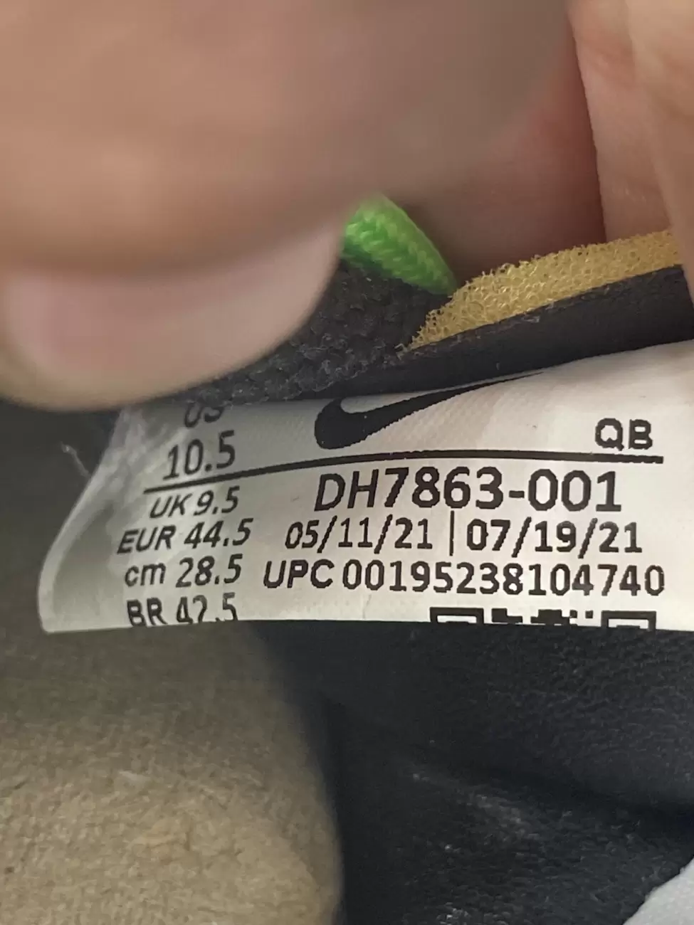 52527 - Nike Blazer Low Off-white Black Electro Green | Item Details ...