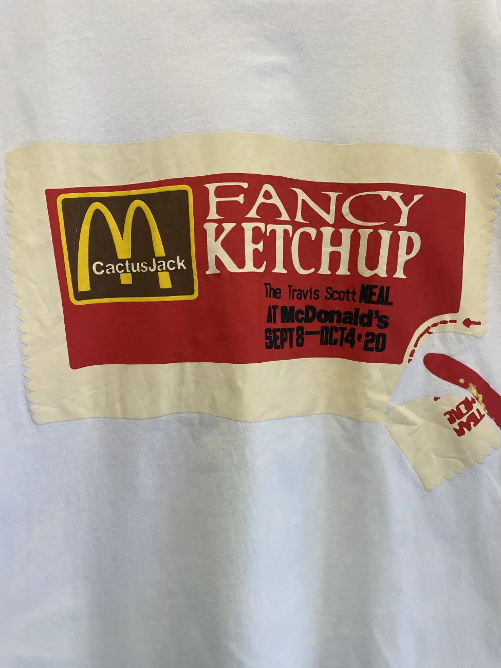 53791 - Travis Scott X Mcdo Fancy Ketchup Tee | Item Details - AfterMarket