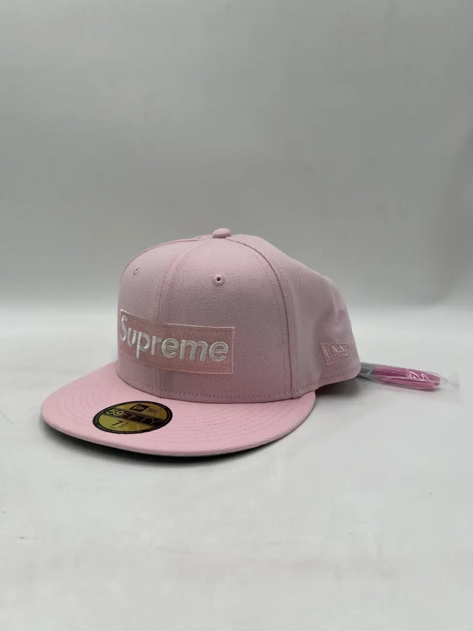 55243 - Supreme X New Era 59fifty Ss24 Light Pink Fitted Cap | Item ...