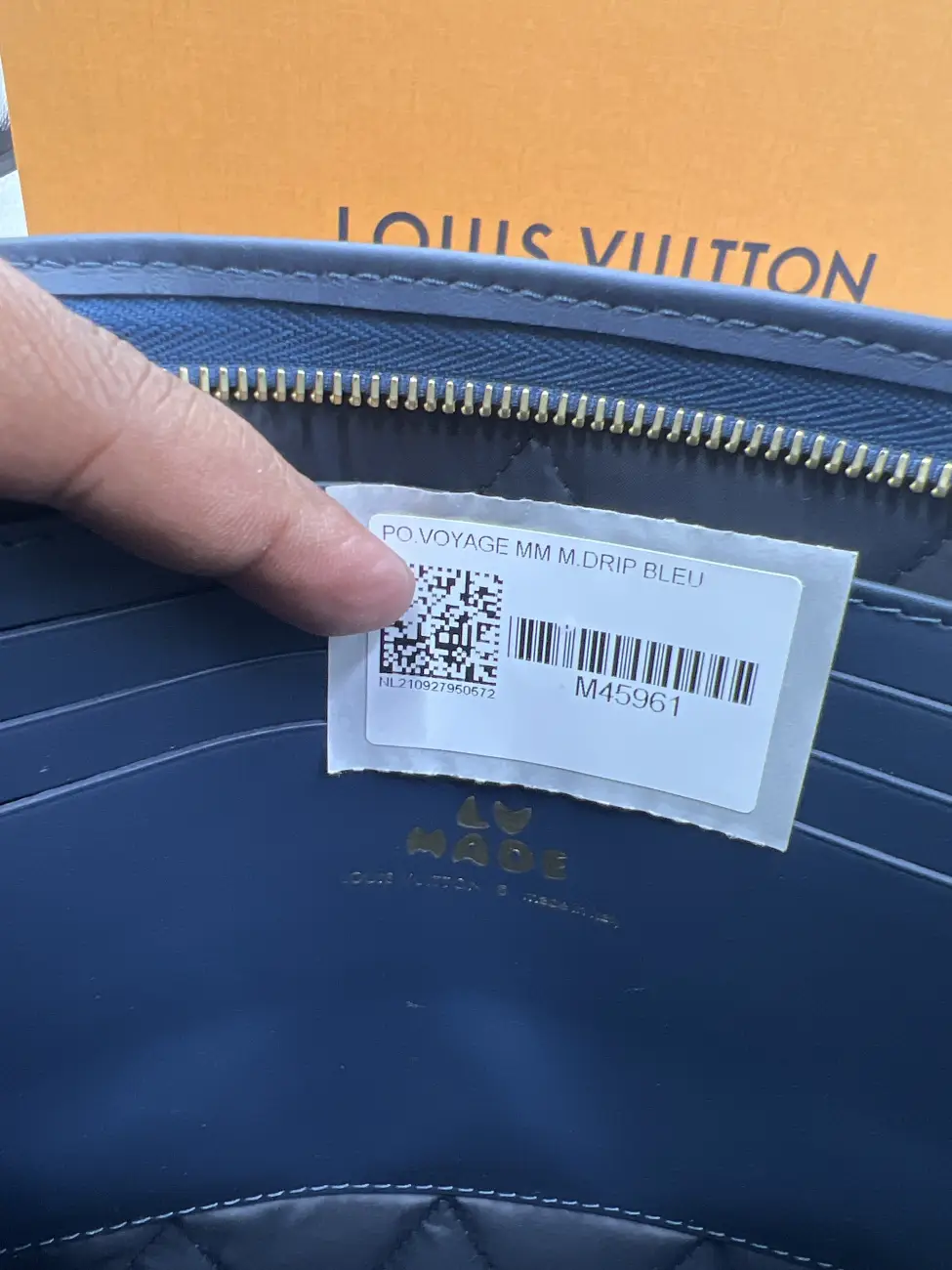 55745 - Louis Vuitton X Nigo Taurillon Monogram Denim Drip Pochette ...