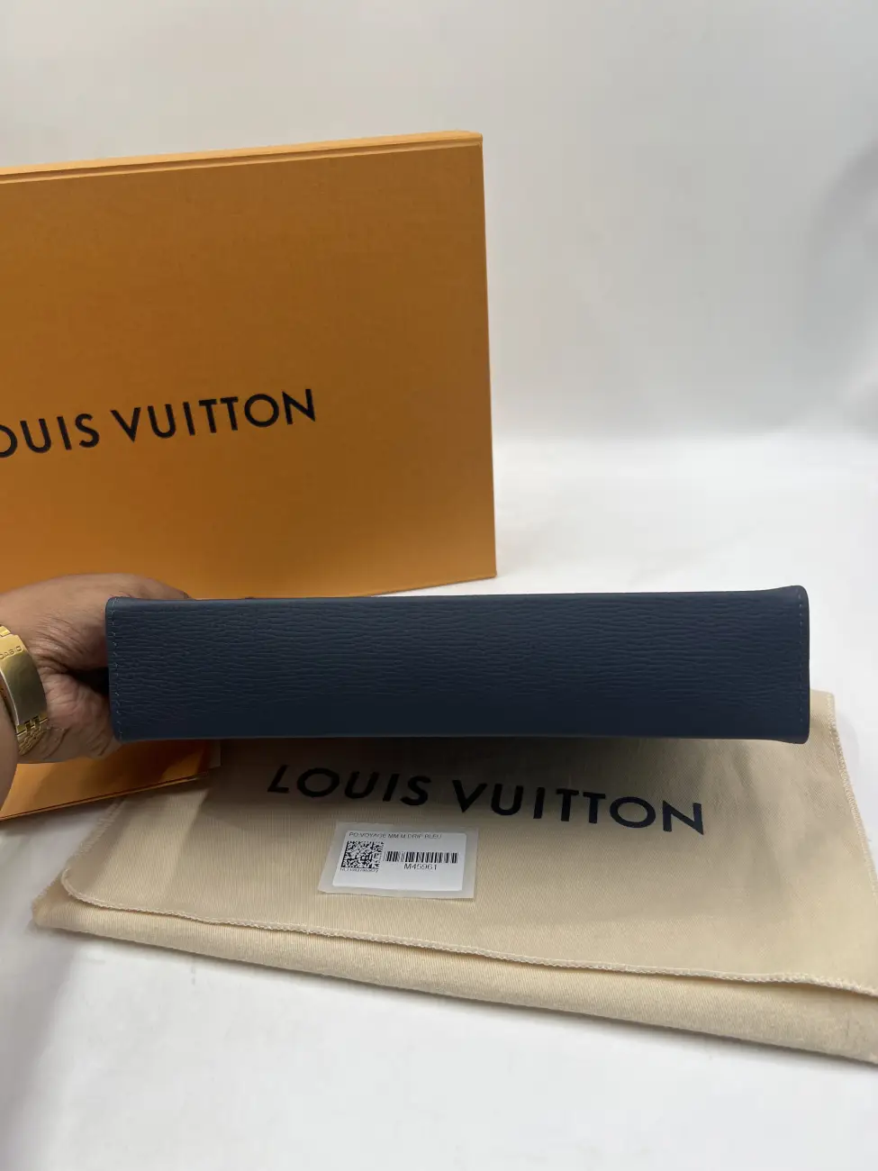 55745 - Louis Vuitton X Nigo Taurillon Monogram Denim Drip Pochette ...