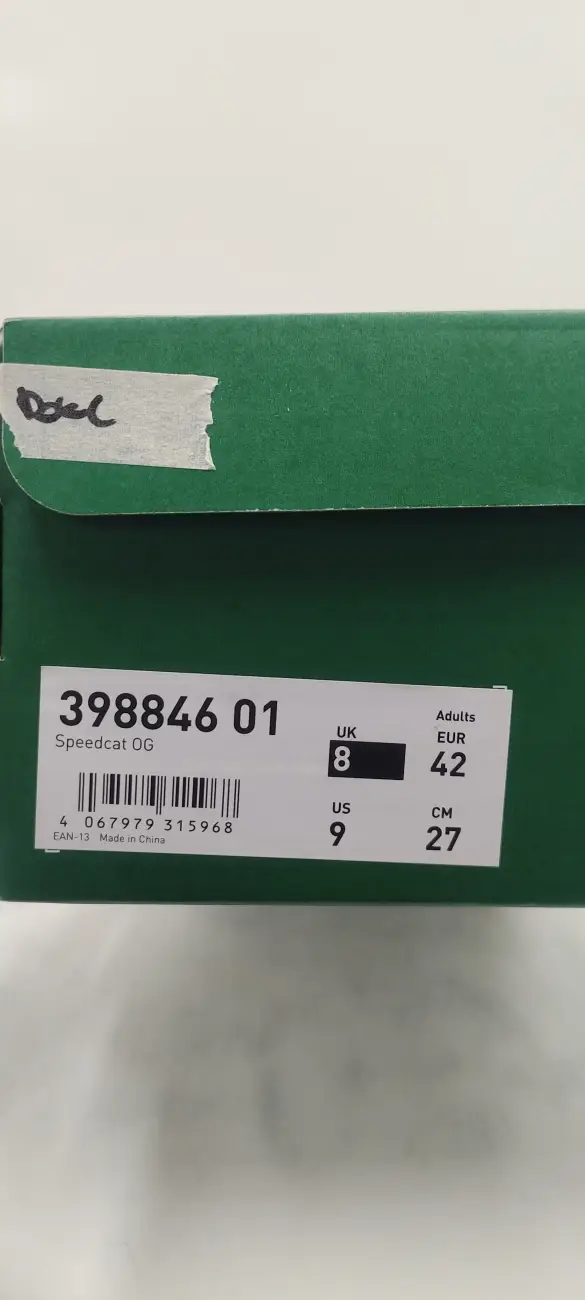 68806 - Puma Speedcat OG Black White | Item Details - AfterMarket