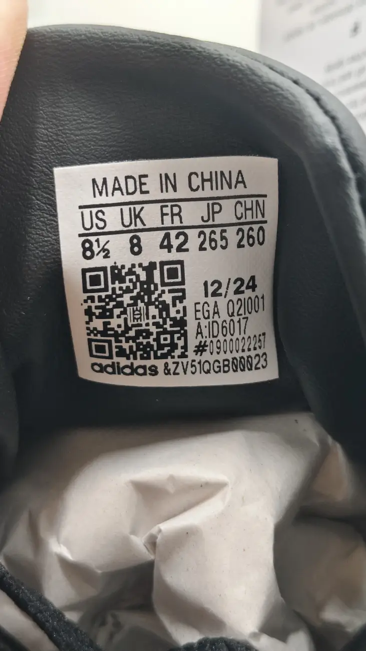 73252 - Adidas VL Court 2.0 Black White Gum | Item Details - AfterMarket