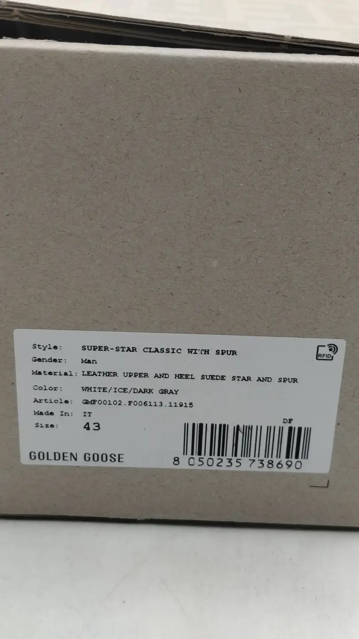 74819 - Golden Goose Super-Star White Ice Dark Gray | Item Details ...