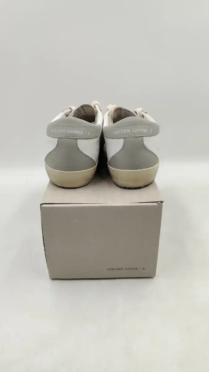 74877 - Golden Goose Super-star White Platinum Grey (Womens) | Item ...